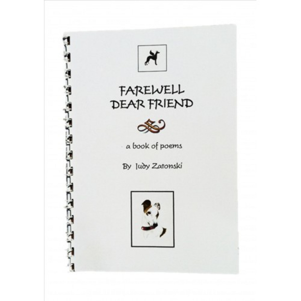 Farewell Dear Friend Poem Book - Greyhounds in Need